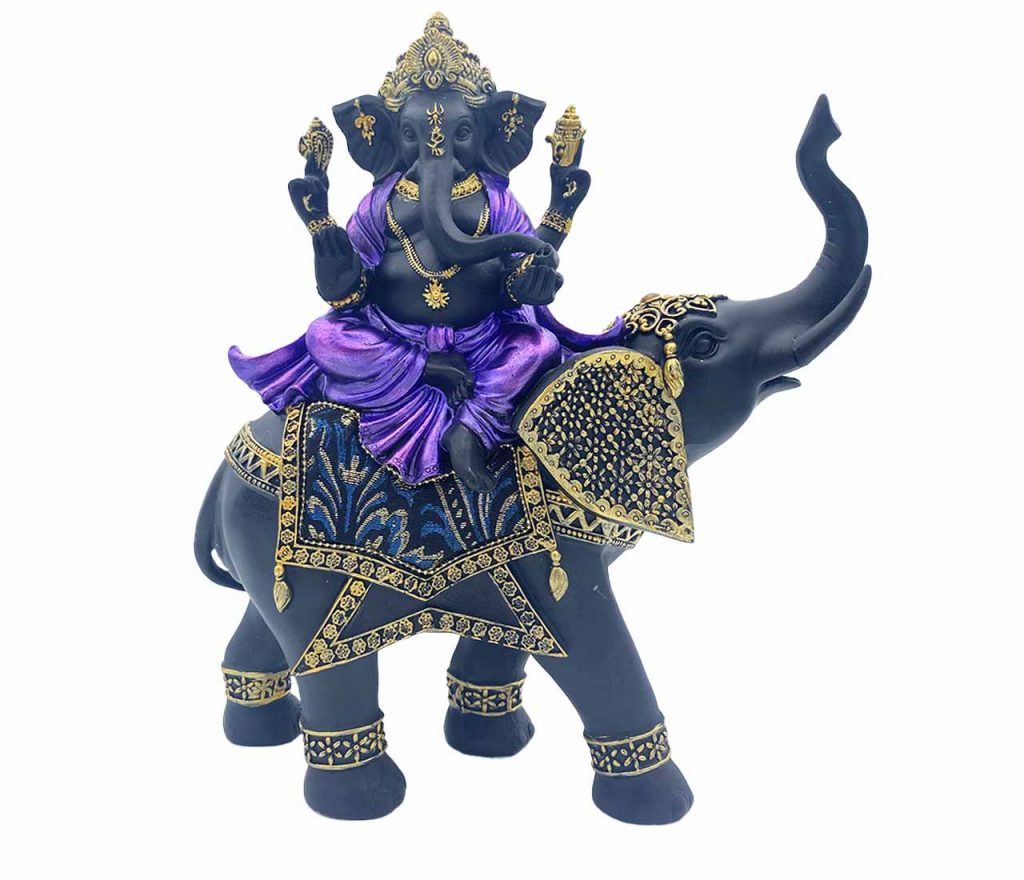 Statue Ganesh sur un éléphant - Histoires de Fées