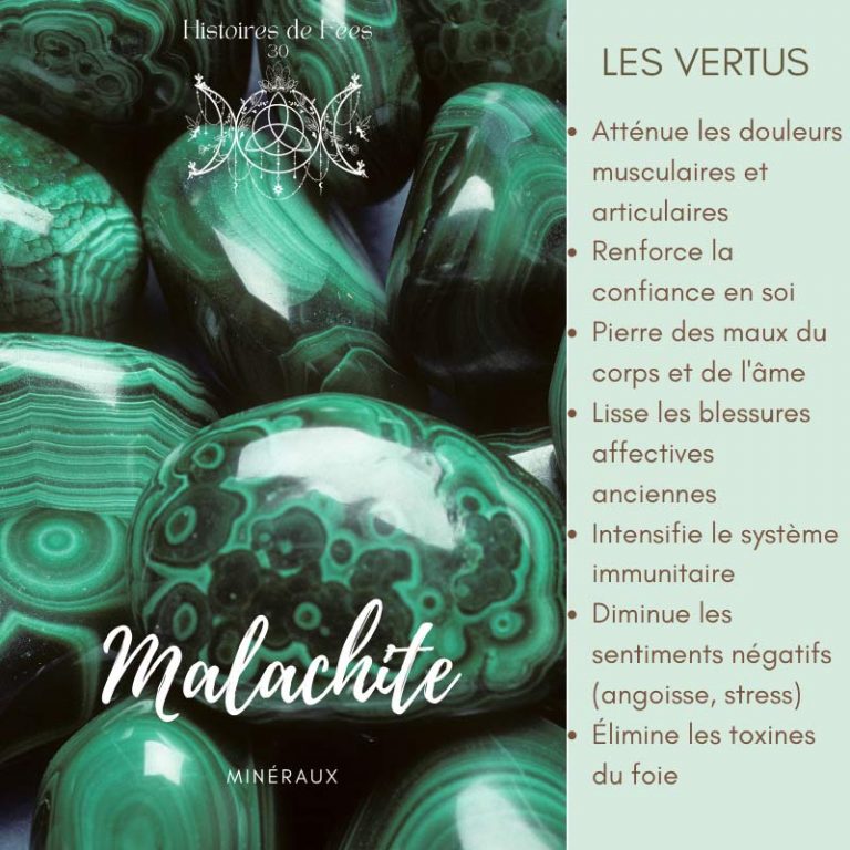 La pierre Malachite : vertus & propriétés