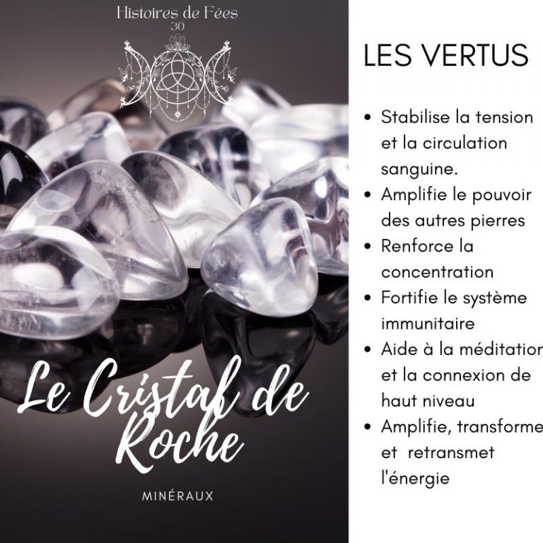 Pierre cristal de roche et ses vertus